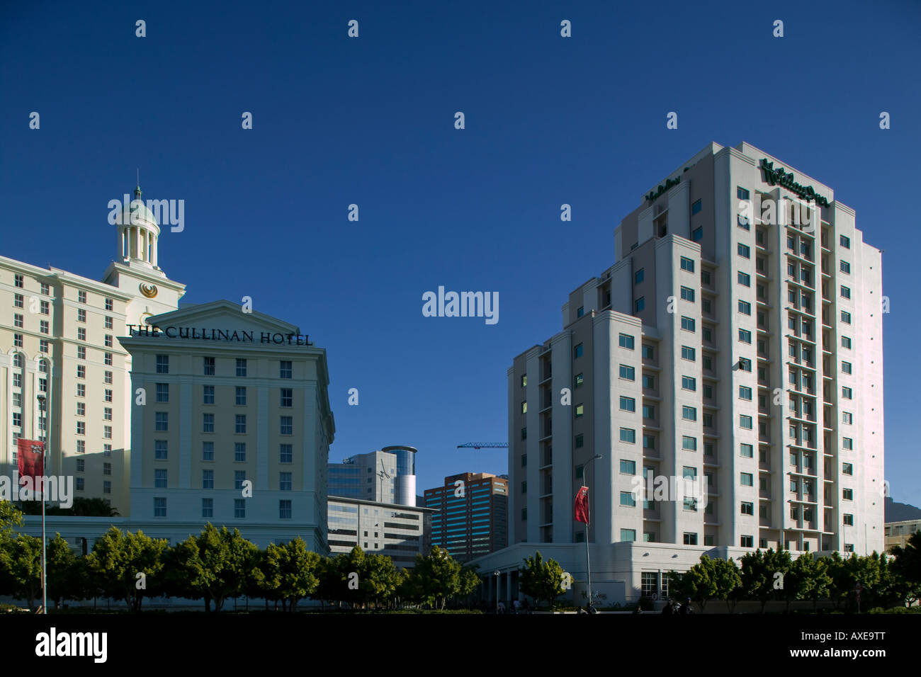 South Africa Cape Town Afternoon sun lights Cullinan Hotel and Holiday ...