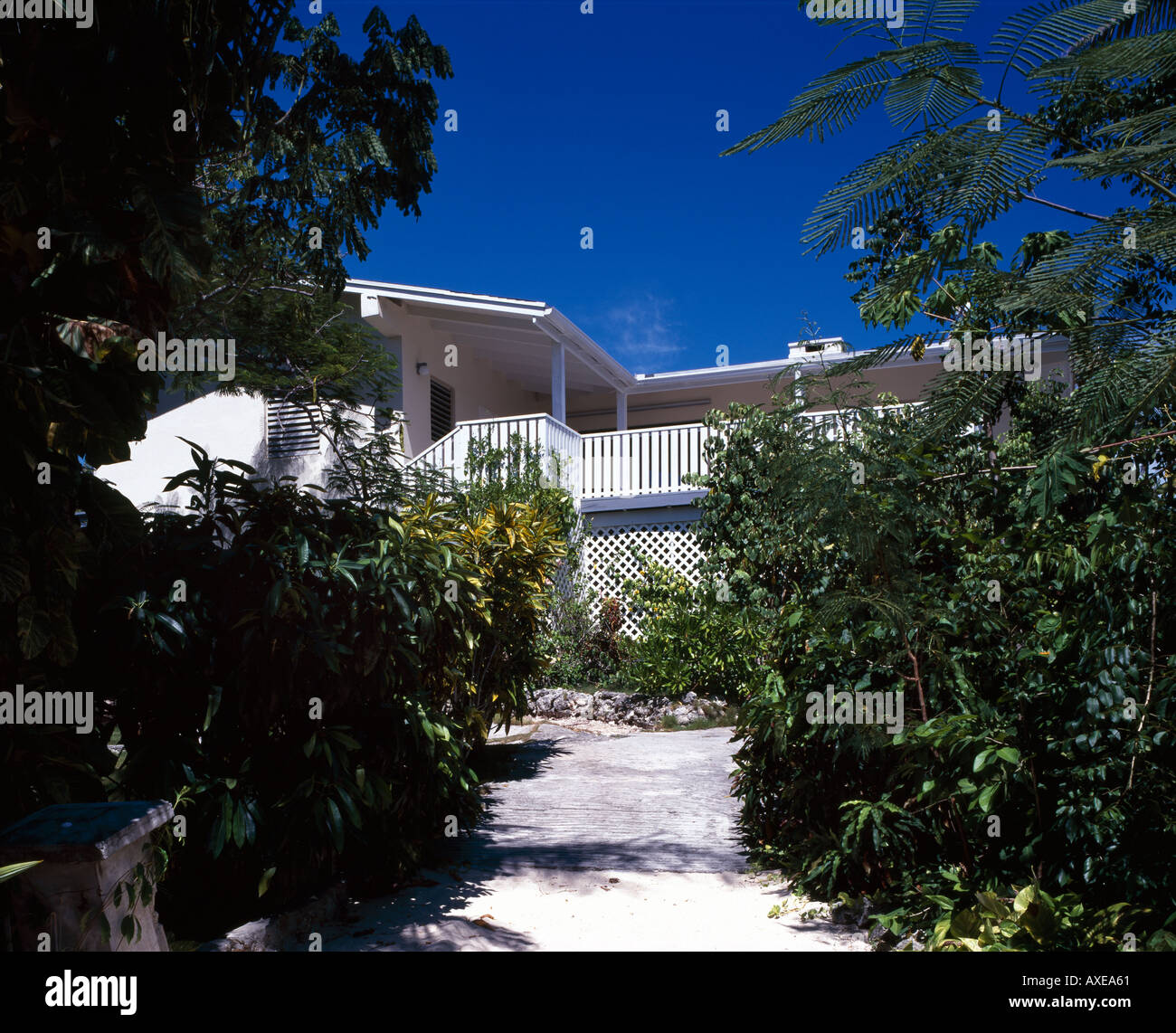 House on Channel Cay, Abacos Island, Bahamas. Exterior Stock Photo - Alamy