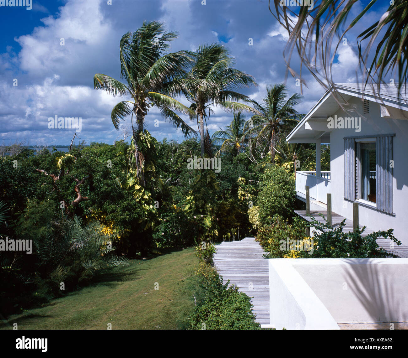 House on Channel Cay, Abacos Island, Bahamas. Exterior Stock Photo - Alamy