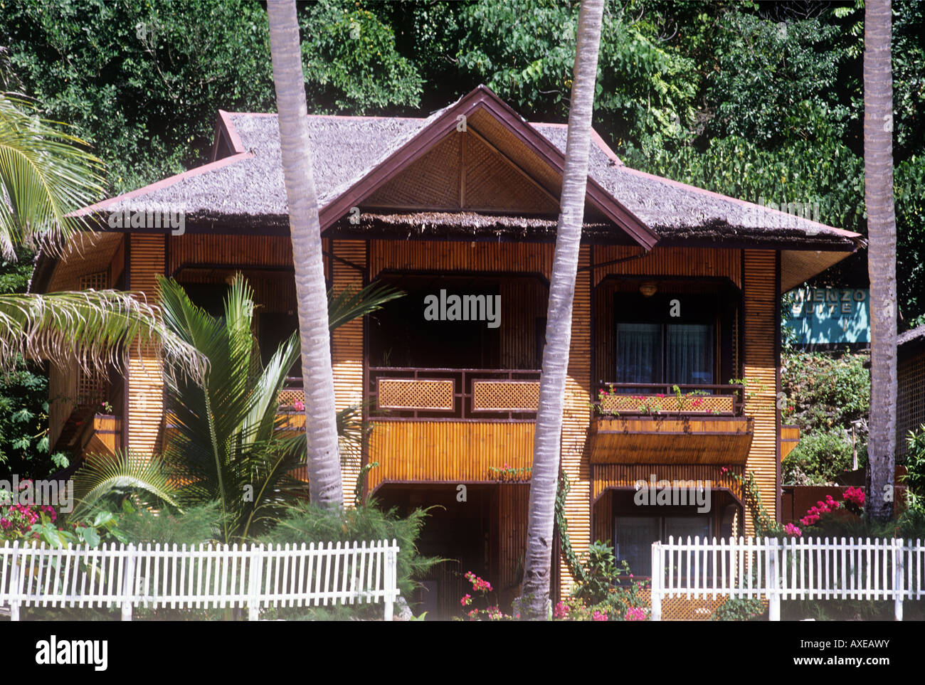 A local hotel, or pension house at Boracay, Philippines Stock Photo - Alamy