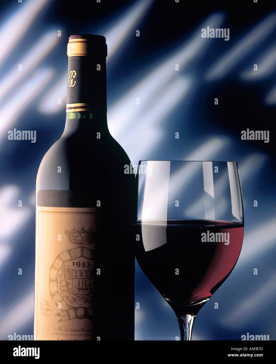Red Wine Bottle Stock Photo - Alamy