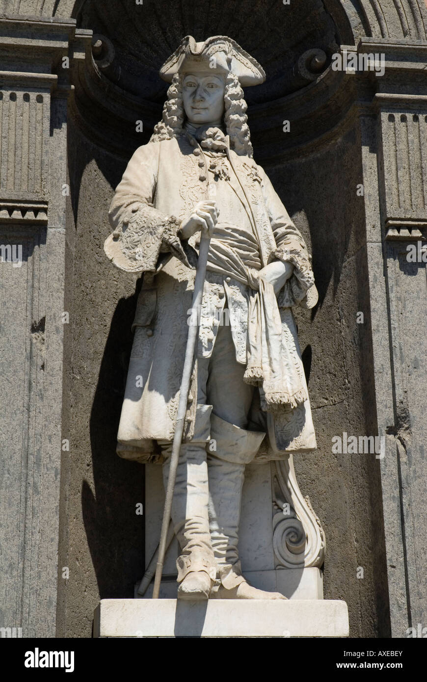 Statue of Charles III Duke of Bourbon, western façade side of the Royal ...