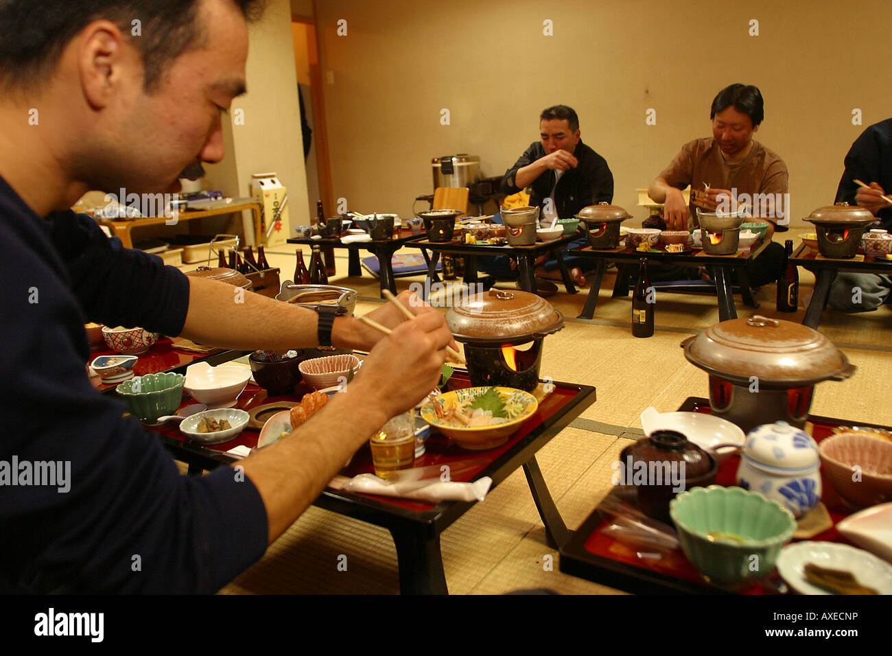 Traditional Japanese dinner Stock Photo - Alamy