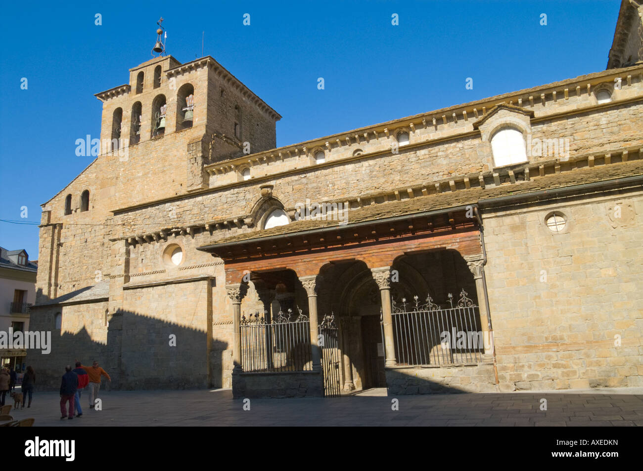 Cathedral in Jaca, Aragon, Spain Stock Photo - Alamy