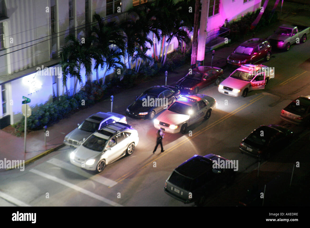Miami Beach Florida,4th Fourth Street,police cars,law enforcement ...