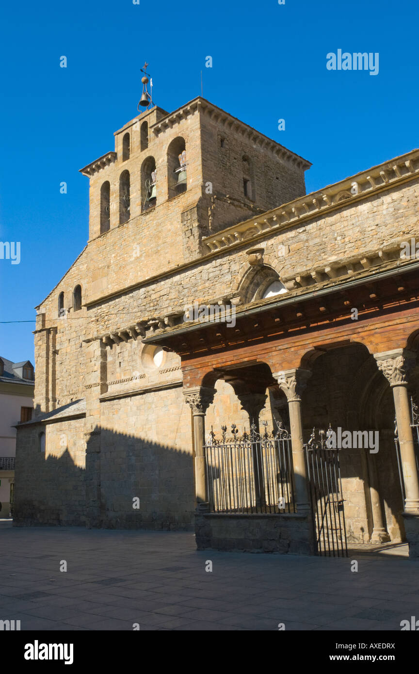 Cathedral in Jaca, Aragon, Spain Stock Photo - Alamy