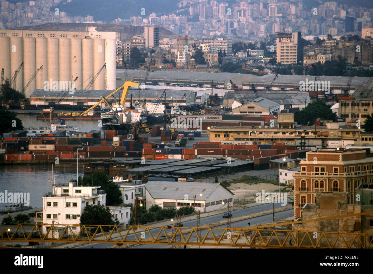Container port and surrounding area of Beirut Lebanon Stock Photo - Alamy