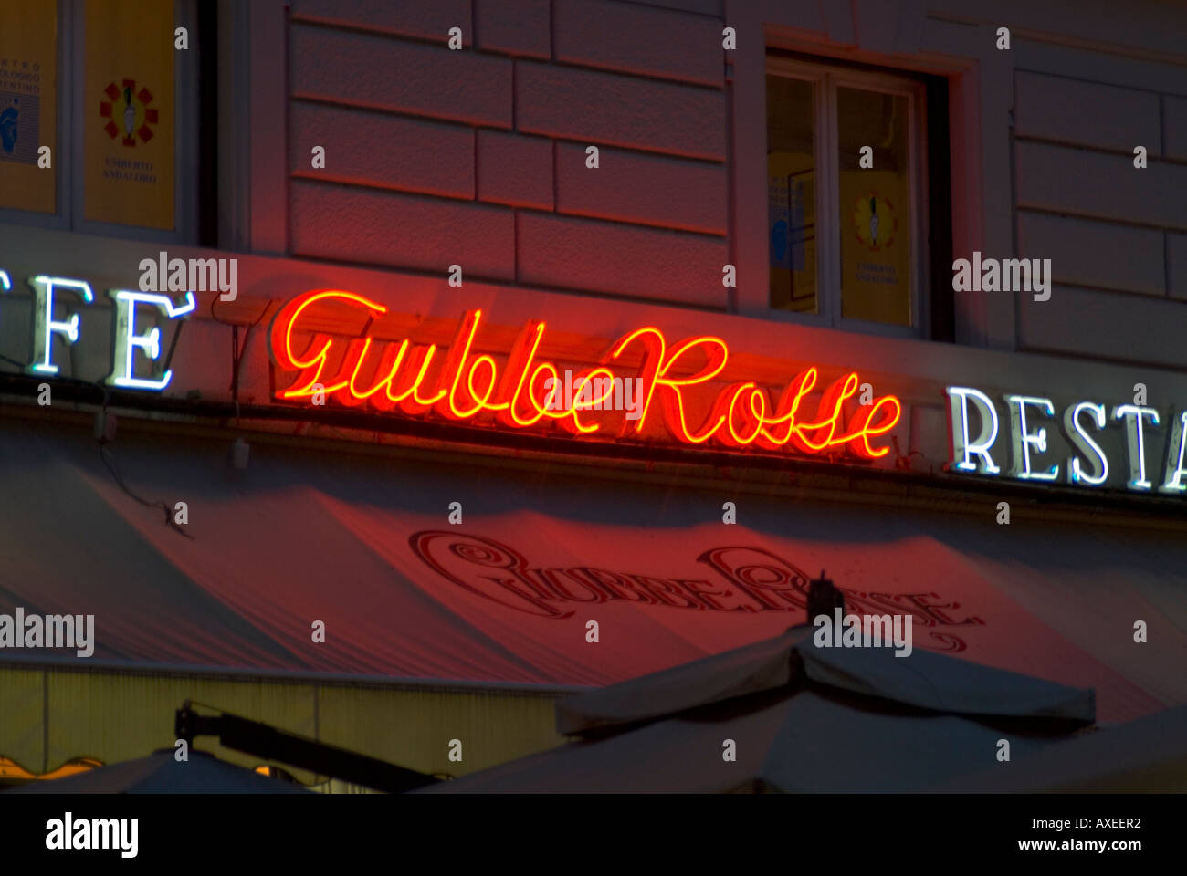 Florence. Neon sign at night Stock Photo - Alamy