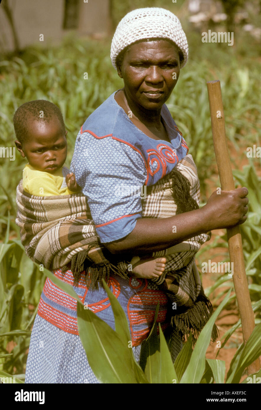 African Woman And Baby