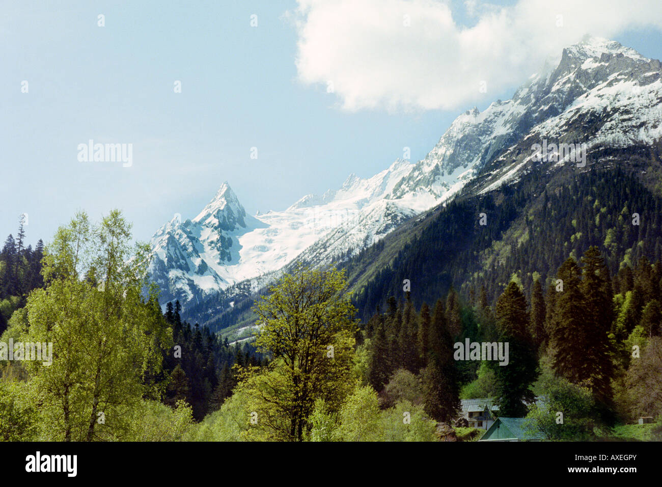 View of mountains, Caucasus, Russia Stock Photo - Alamy
