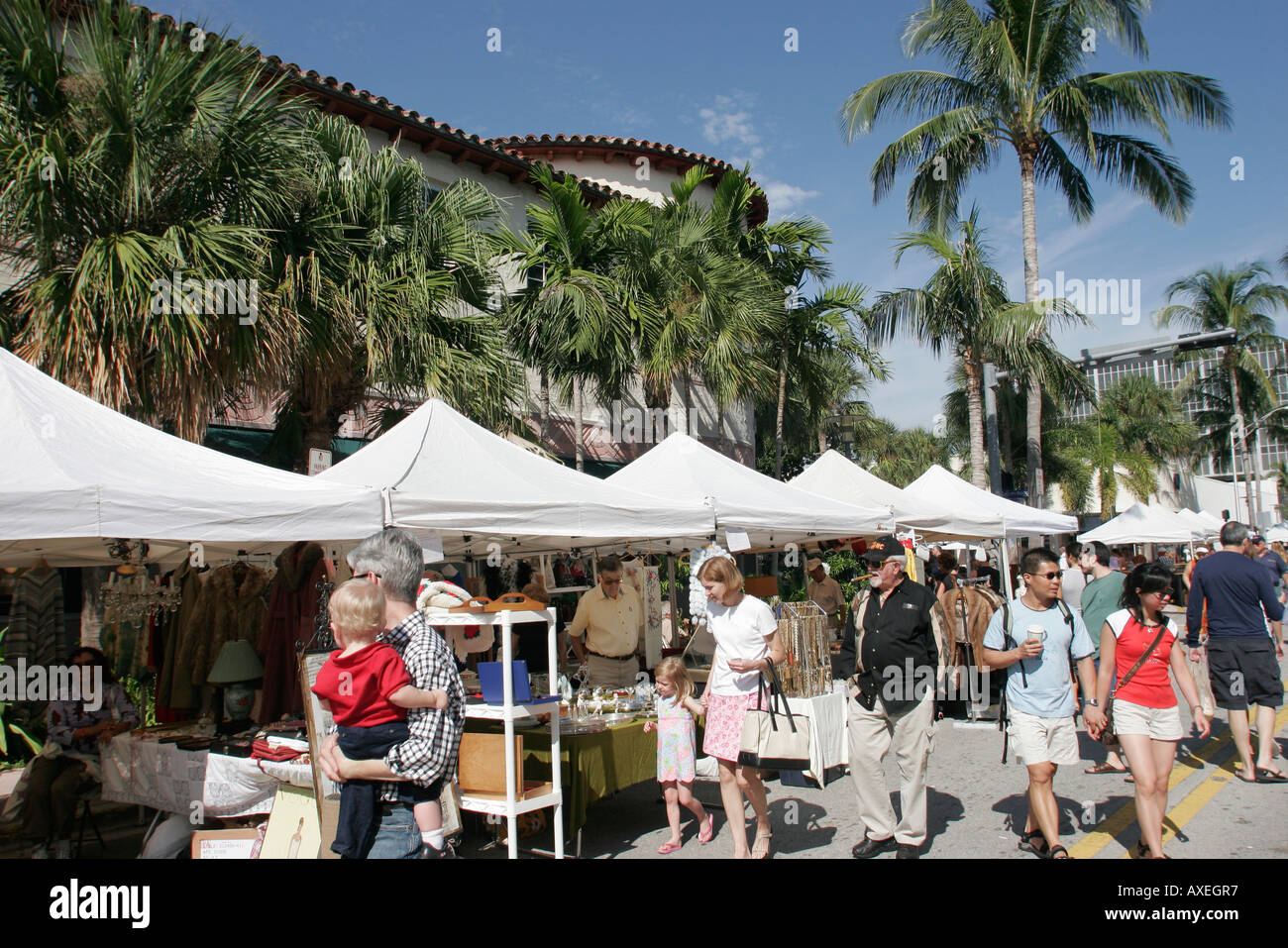 Miami Beach Florida,Lincoln Road Mall,Outdoor Antique and Collectibles ...