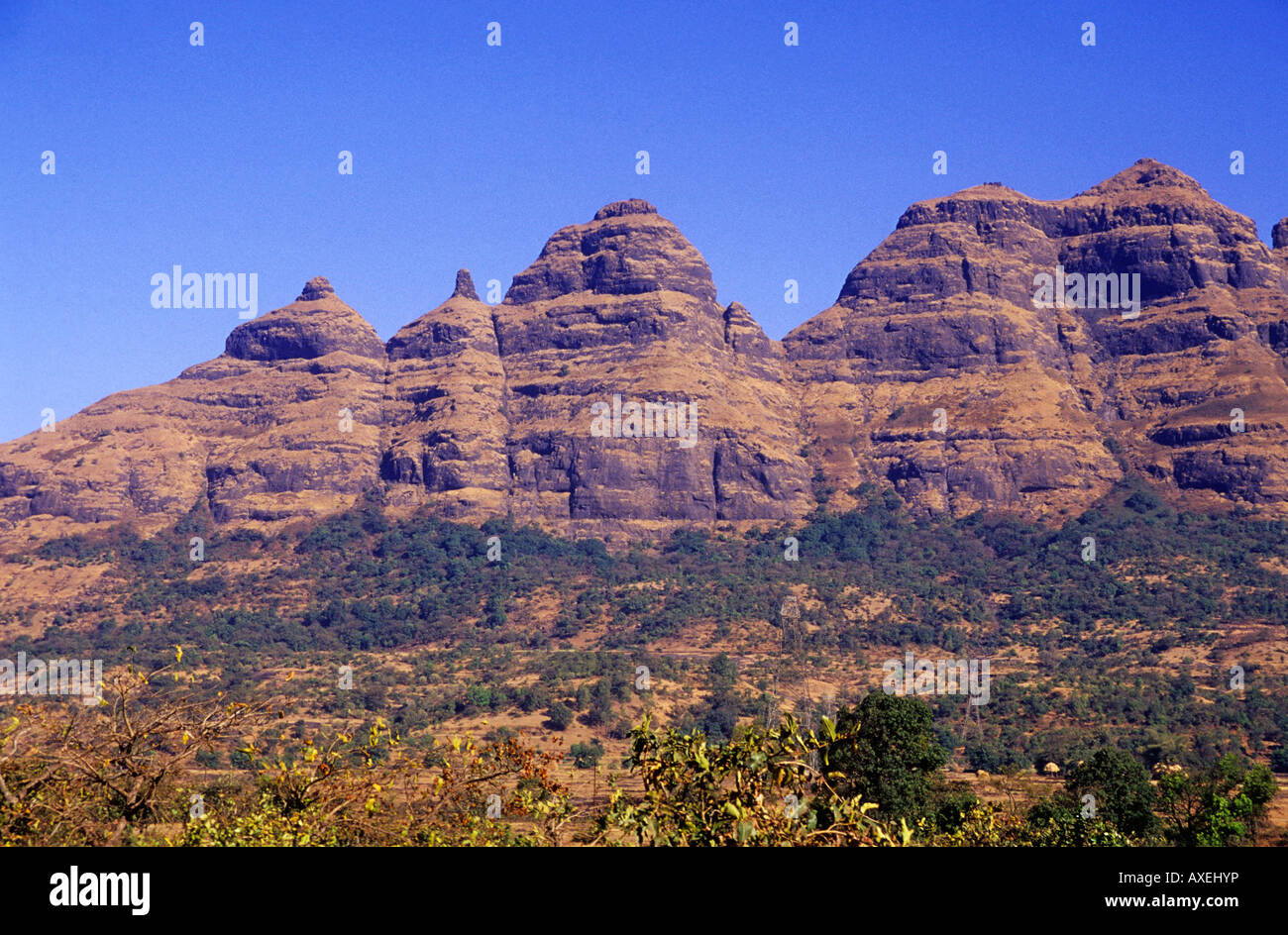 Junnar (India) Landscape (sahyadris) on the way to Naneghat Stock Photo ...