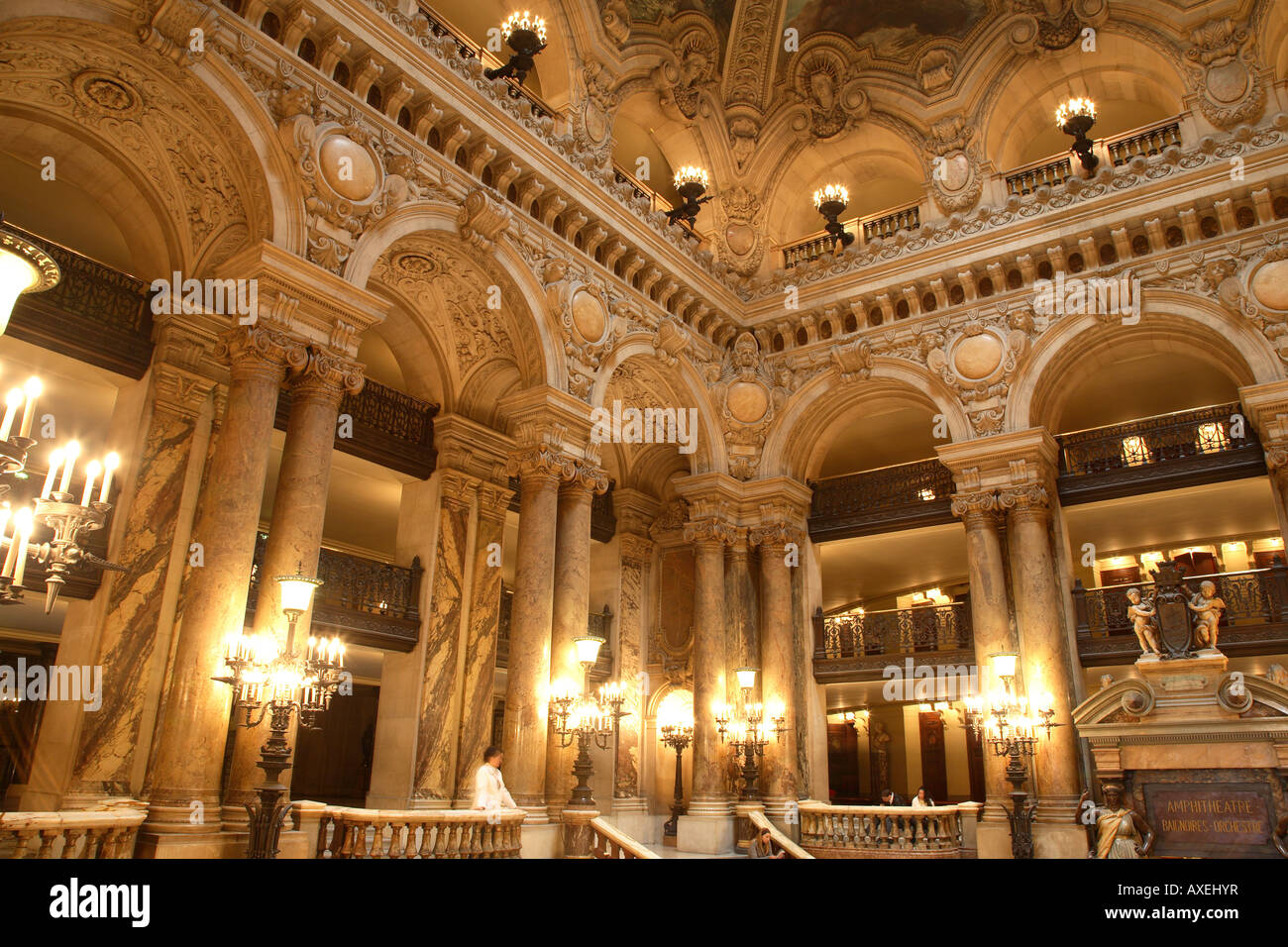 Entrance hall palais garnier opera hi-res stock photography and images ...