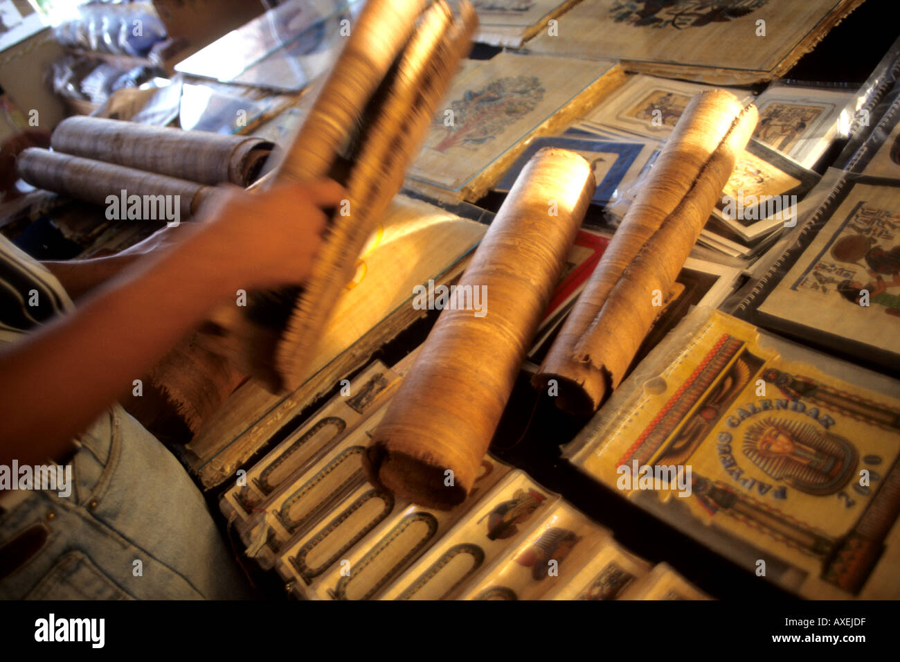 Papyrus scroll hi-res stock photography and images - Alamy