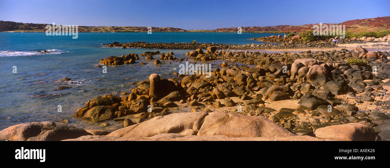 View across Withnell Bay near NW Shelf Venture Onshore Gas Plant Burrup ...