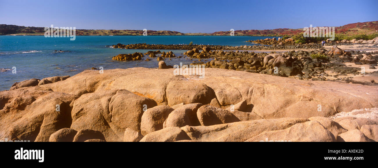 View across Withnell Bay near NW Shelf Venture Onshore Gas Plant Burrup ...