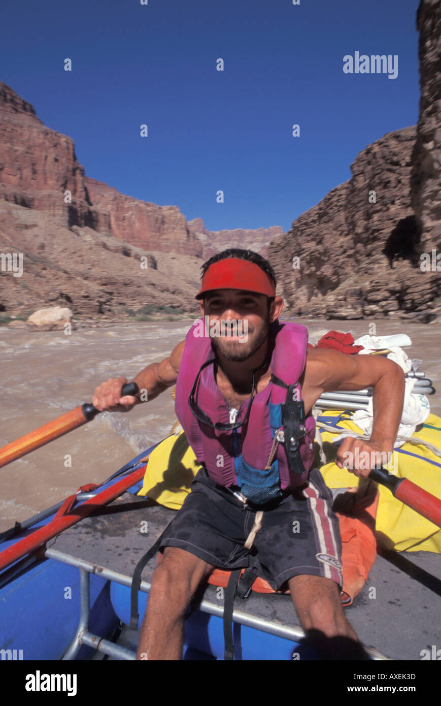 Rafting Guide In Grand Canyon National Park Stock Photo - Alamy