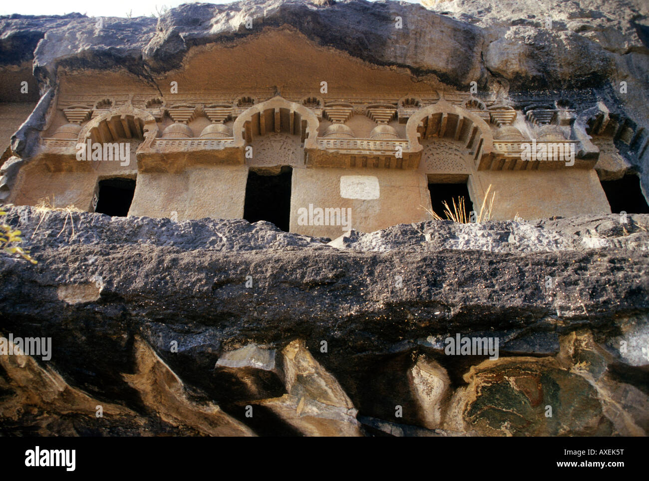 Junnar (India) Chaitya arch Stock Photo - Alamy