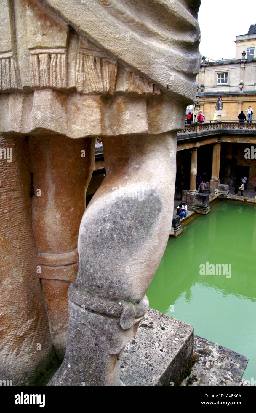 Roman baths bath statue hi-res stock photography and images - Alamy