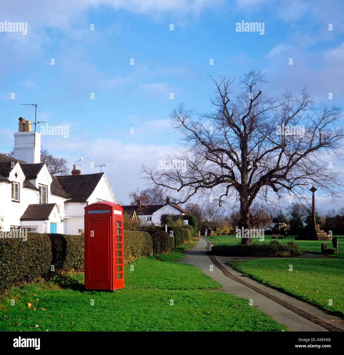 UK England Staffordshire Stoke on Trent Barlaston Village Green Stock ...