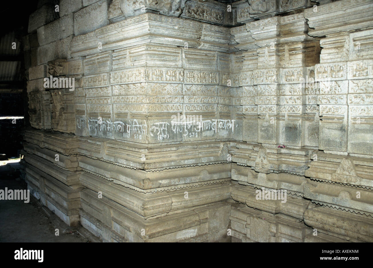 Junnar (India) kundeshwar temple 12th century A.D. eastan side plinth ...