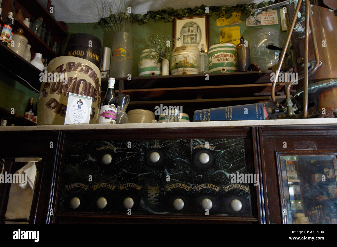 Interior of Fitzpatrick's temperance bar, Rawtenstall, Lancashire Stock ...
