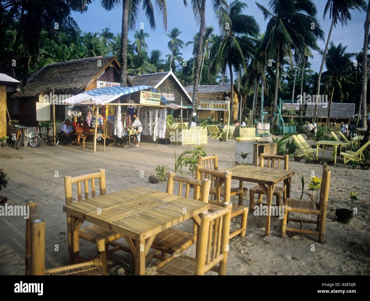An open air restaurant in Boracay, Philippines Stock Photo - Alamy