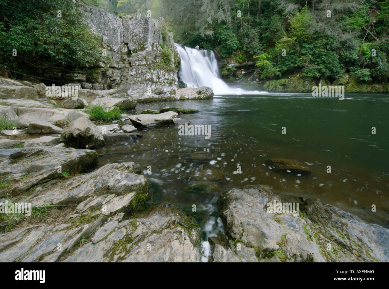 Waterfall in great smokey mountains hi-res stock photography and images ...