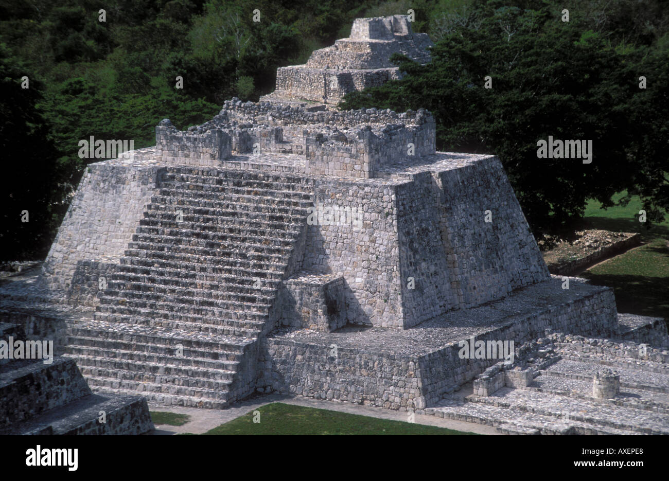 Square building Maya historical site ruins of Edzna Yucatan Peninsula ...