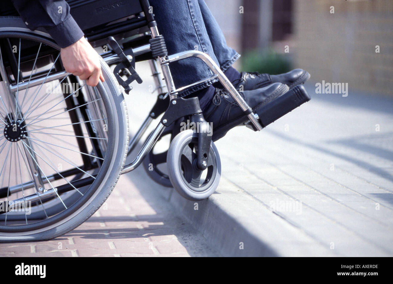 disabled cripple get on move wheel chair difficulties difficult leather ...