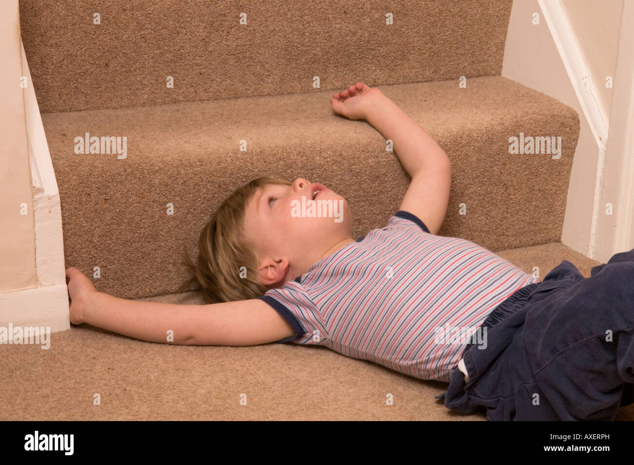 Fallen down stairs hi-res stock photography and images - Alamy