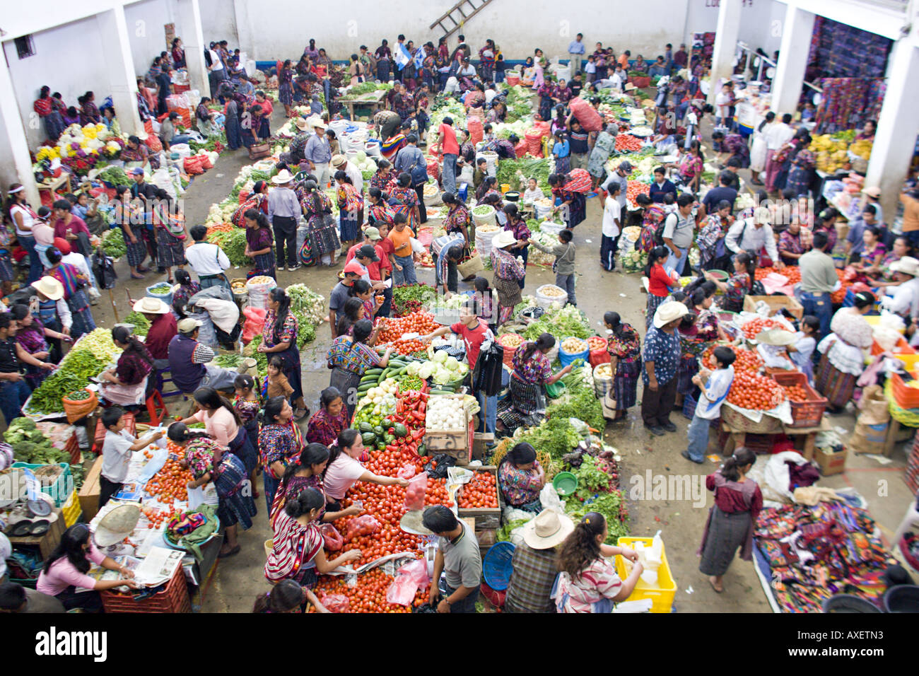Chichicastenango indoor food market hi-res stock photography and images ...