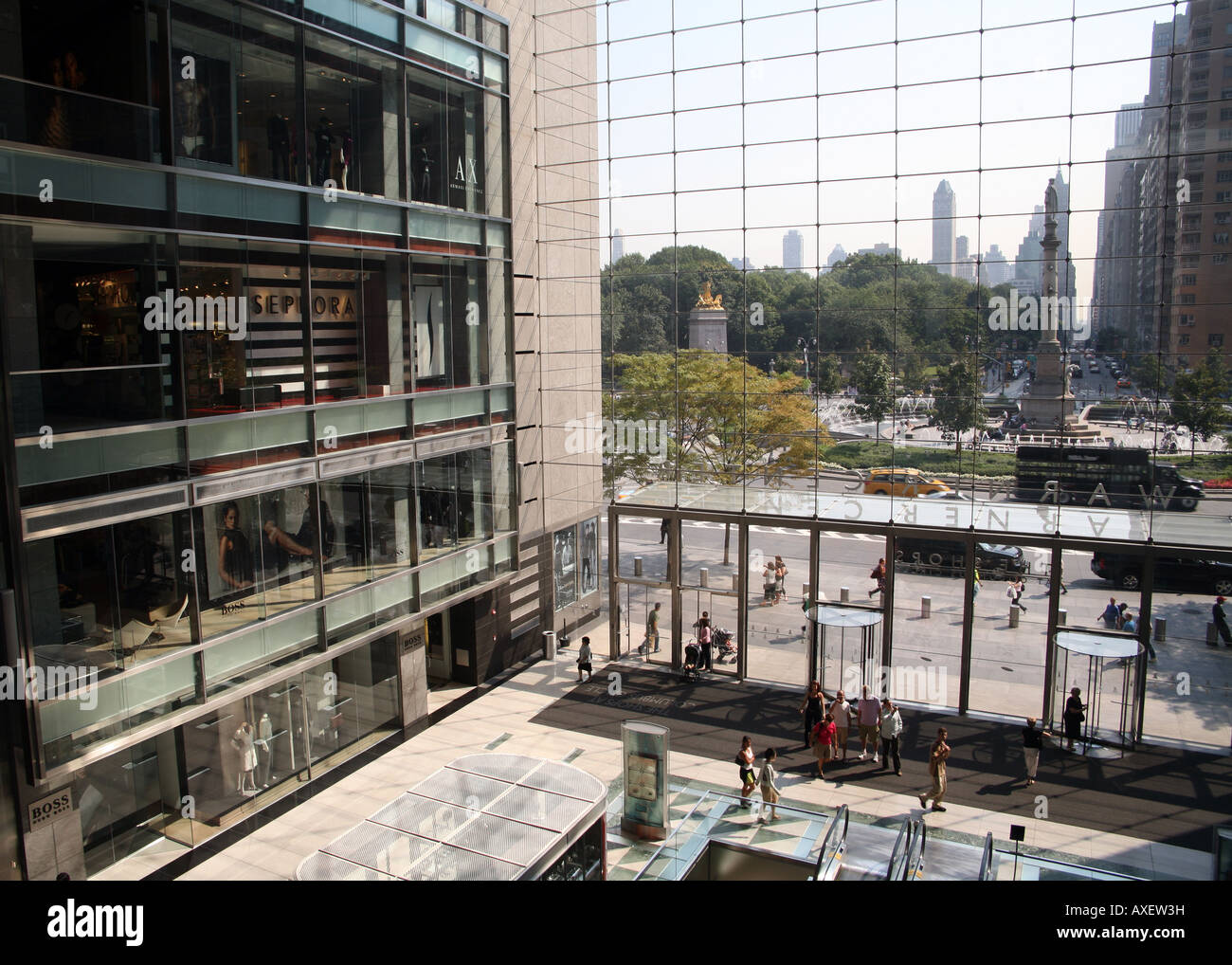 Interior of Time Warner Center in New York City Stock Photo - Alamy