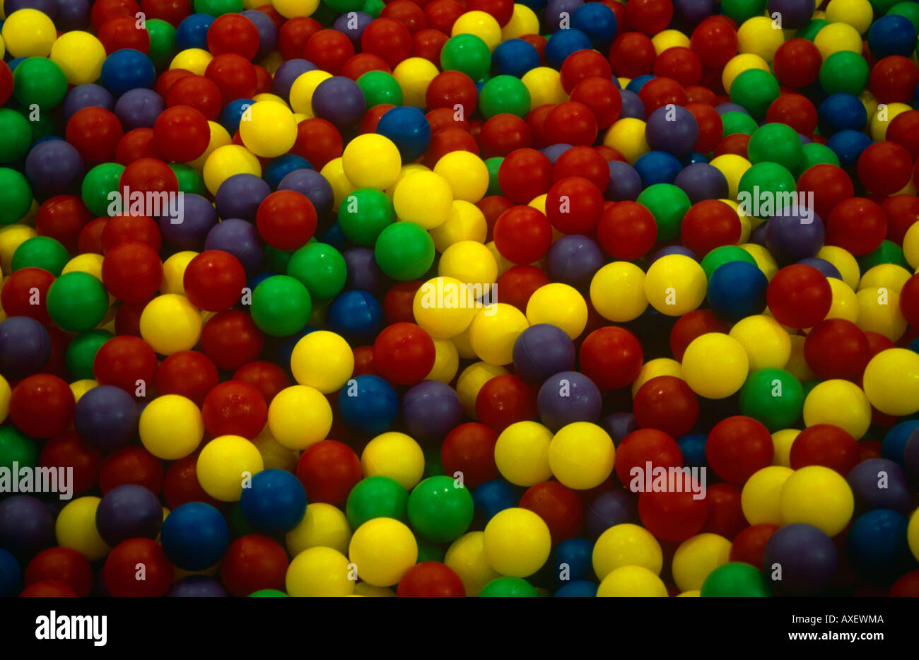 Colourful Plastic Balls in Children's Play Area, England, UK Stock ...