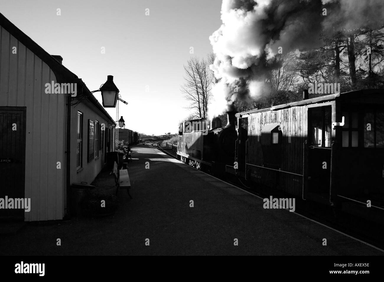 Strathspey railway steam train Black and White Stock Photos & Images ...