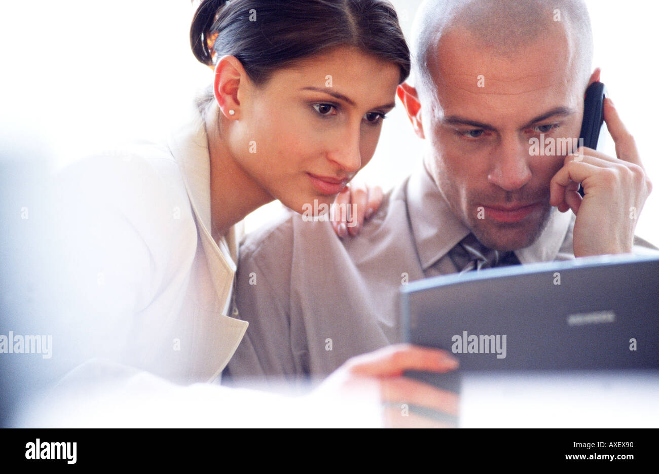 woman female man male couple age 30 35 businessman businesswoman ...