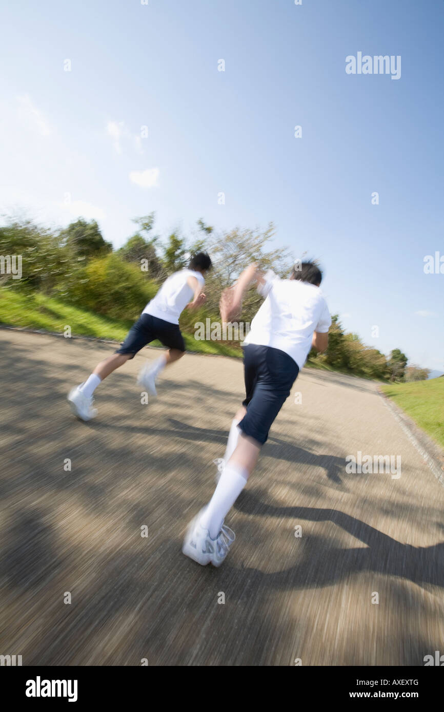 Japanese teens running hi-res stock photography and images - Alamy