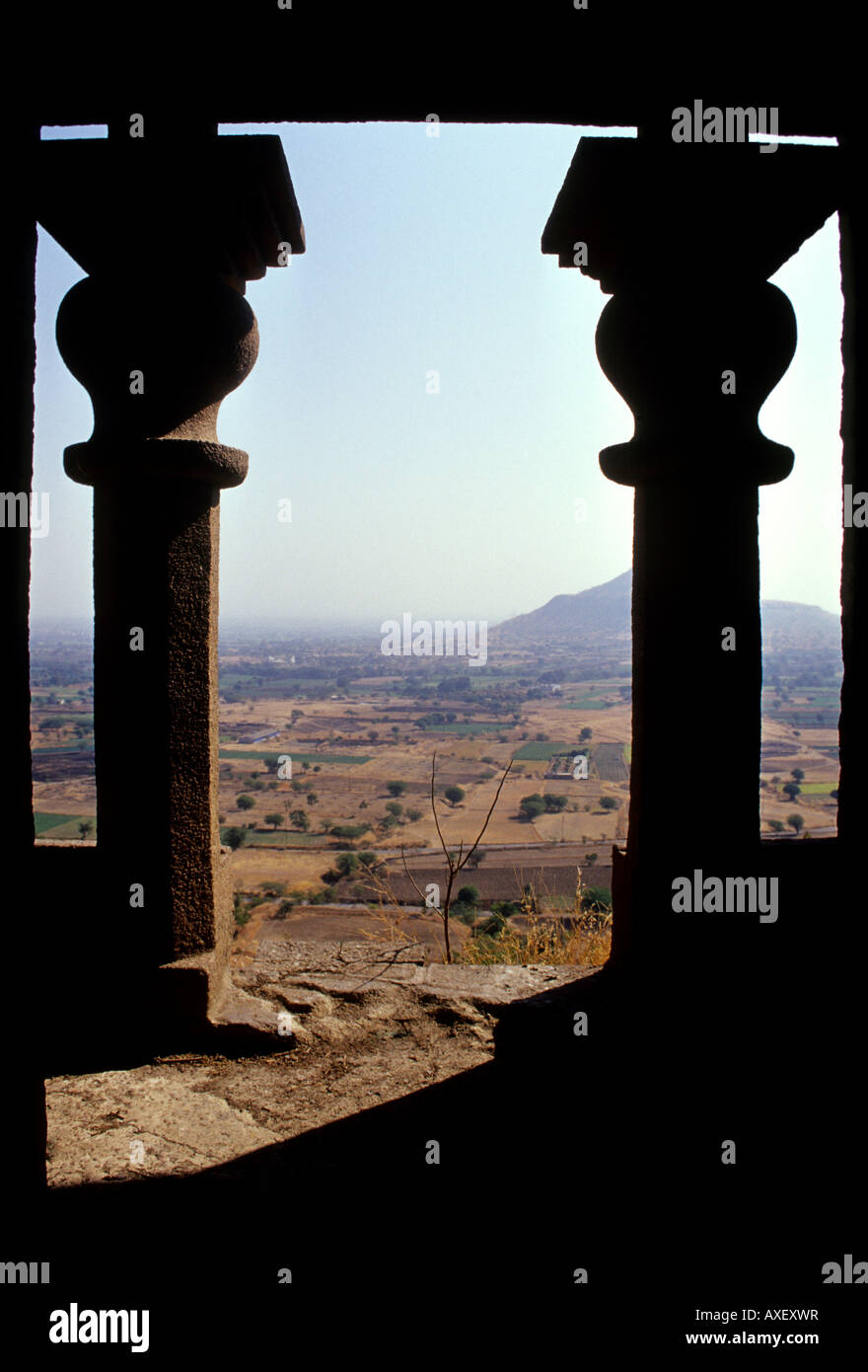 Junnar (India) Bhat Leni pillars in Vihara Stock Photo - Alamy