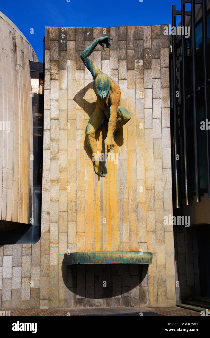 River God Tyne Statue at The Civic Centre Newcastle Upon Tyne England ...
