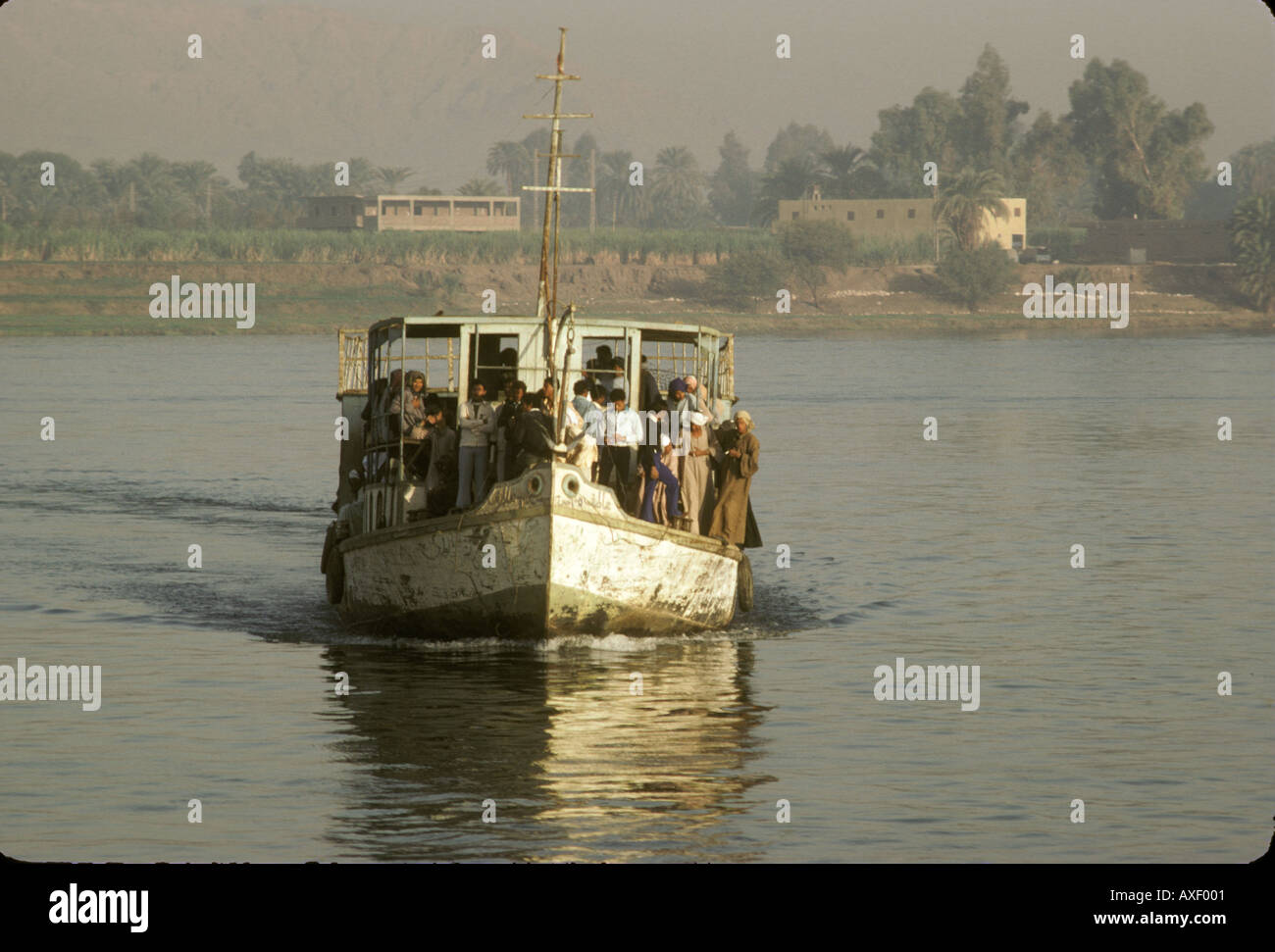 Africa Egypt Luxor Ferry on Nile Stock Photo - Alamy