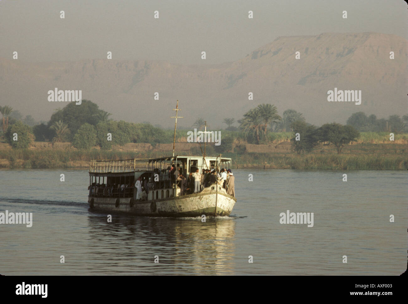 Africa Egypt Luxor Ferry on Nile Stock Photo - Alamy