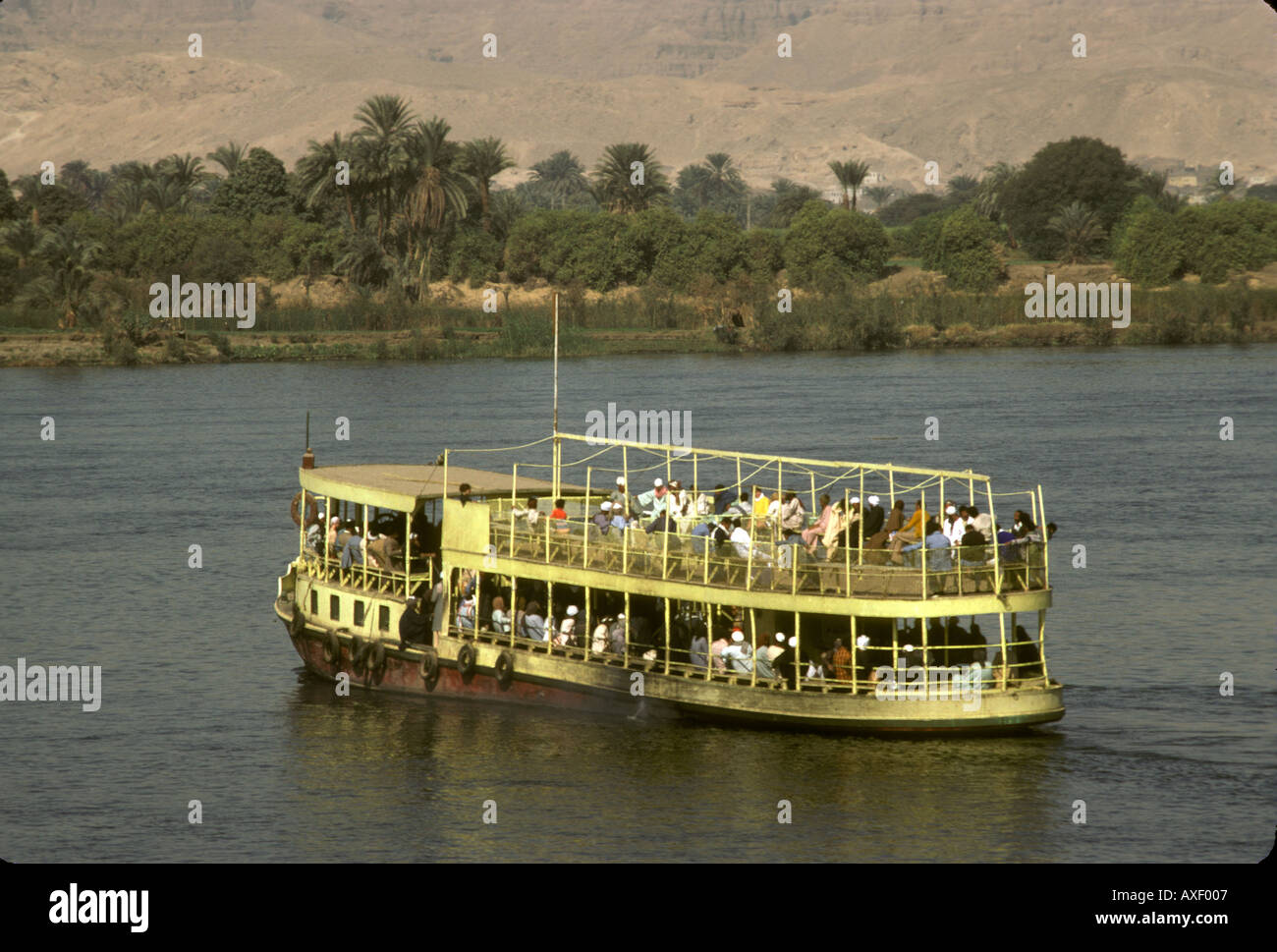 Africa Egypt Luxor Ferry on Nile Stock Photo - Alamy