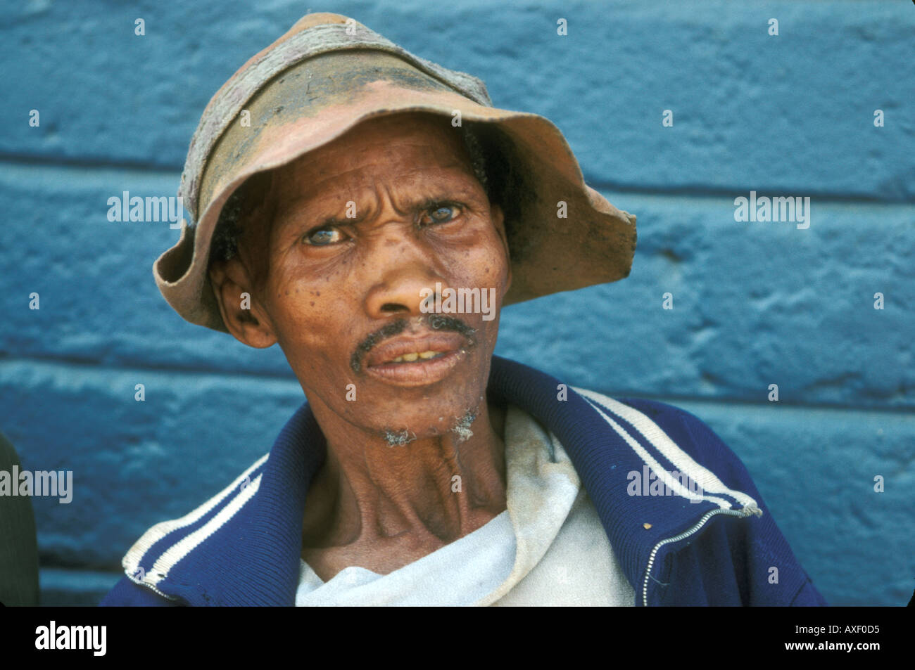 Africa Namibia Windhoek Man in hat Stock Photo - Alamy