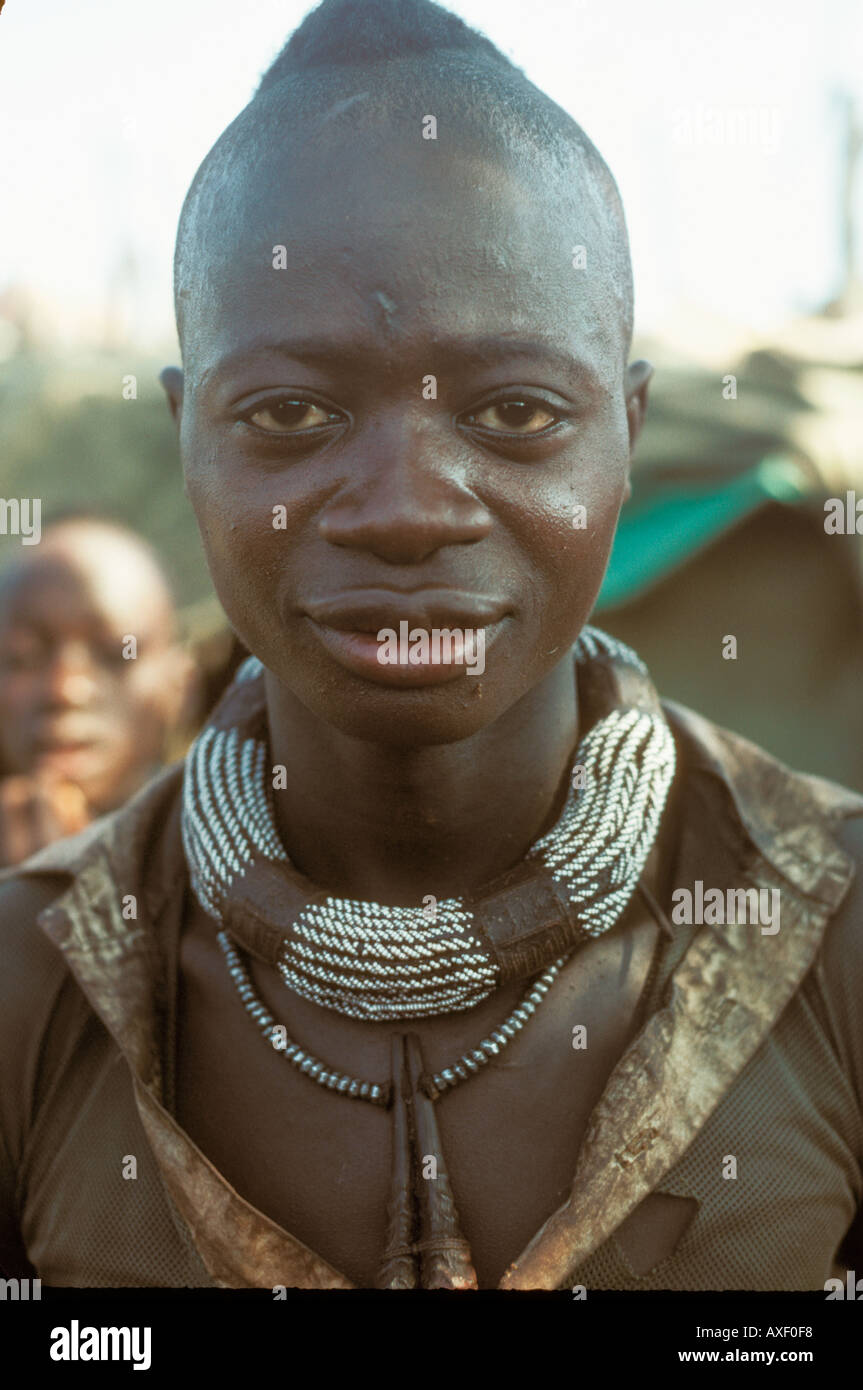 Africa Namibia Man in traditional dress Stock Photo - Alamy