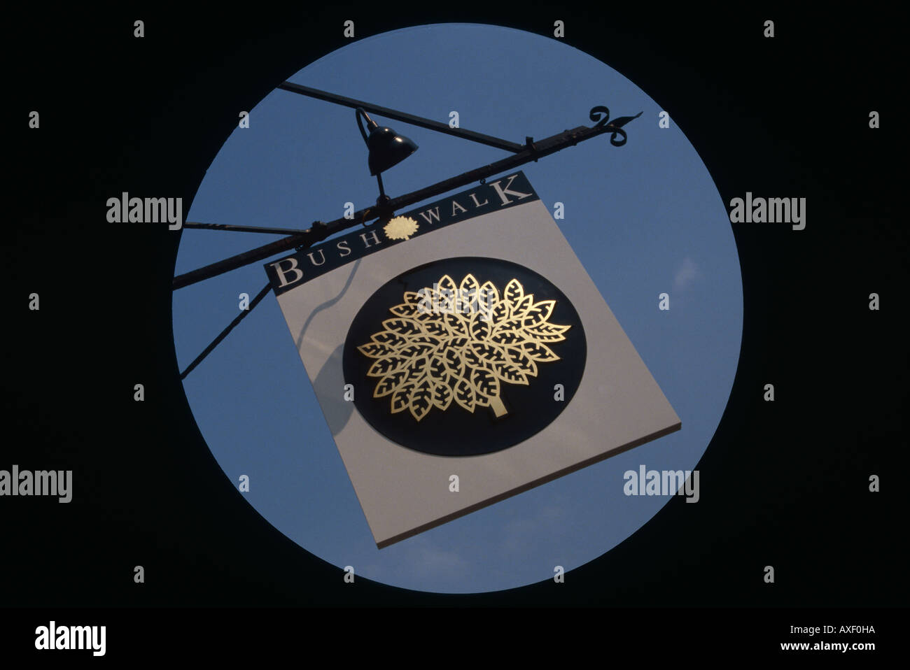 Bush Walk Sign, Wokingham, Berkshire, England, UK Stock Photo - Alamy