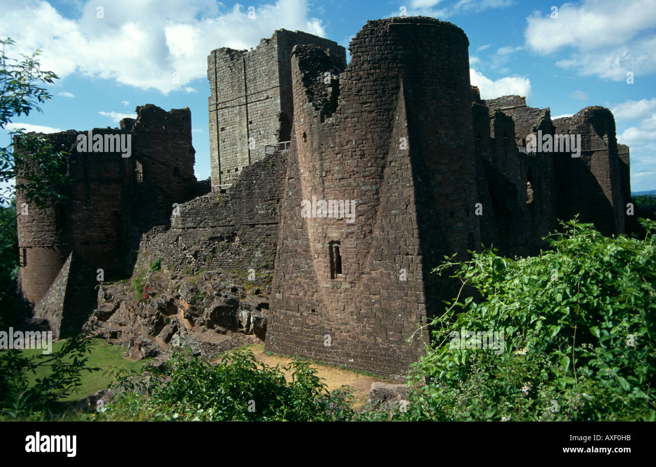 Goodrich Castle, near Ross-on-Wye, Herefordshire, England, UK Stock Photo - Alamy