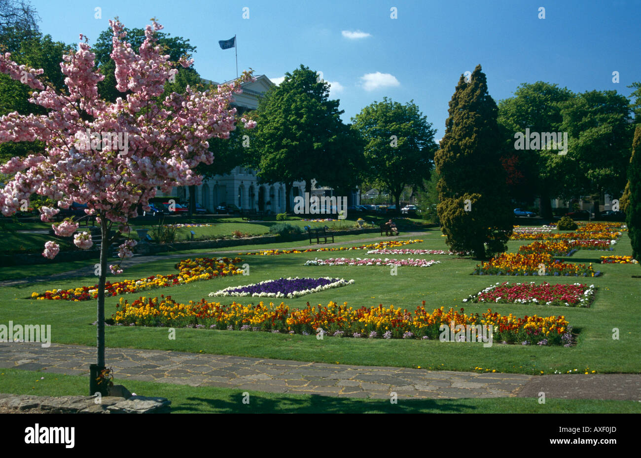 Imperial Gardens in the Spring, Cheltenham, Gloucestershire, England ...
