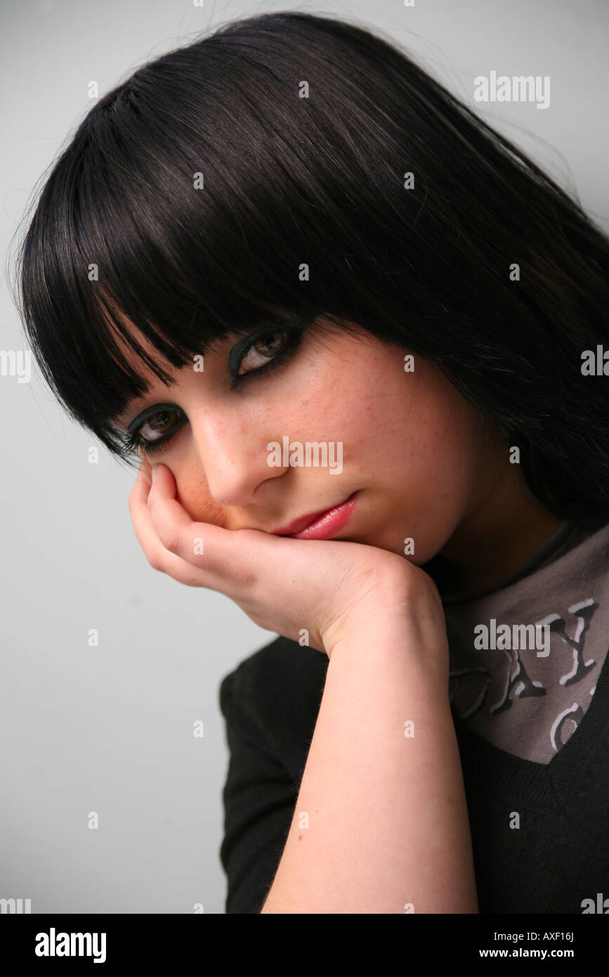 Goth Teenager Sad High Resolution Stock Photography and Images - Alamy