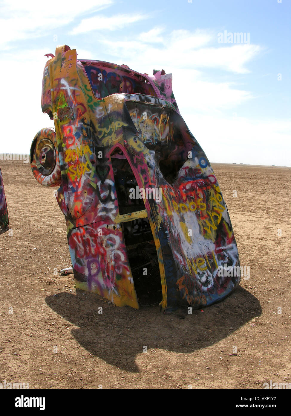 The Cadillac Ranch near Amarillo Texas USA Stock Photo - Alamy