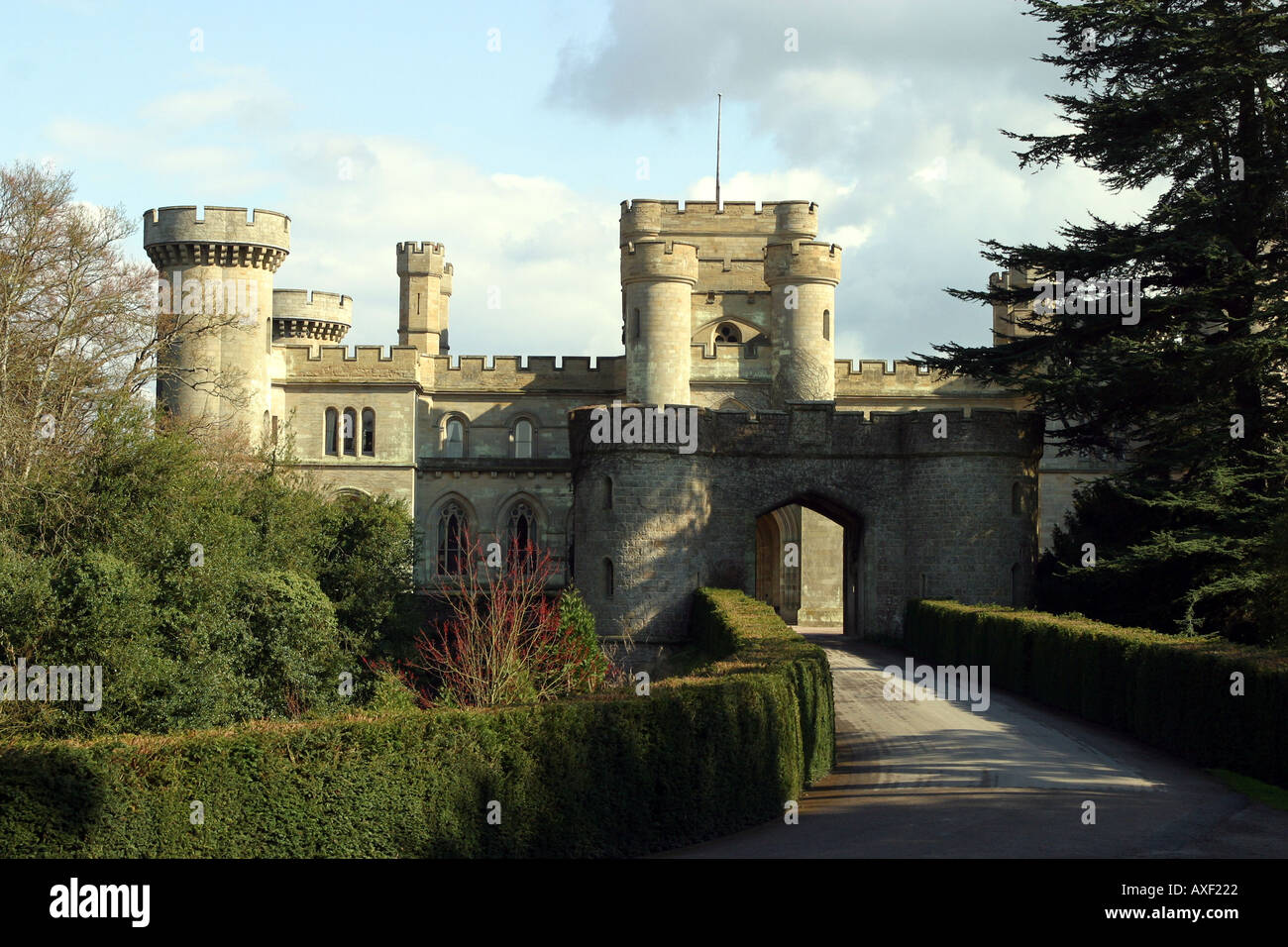 Eastnor castle near Ledbury in Herefordshire and Worcestershire Stock ...